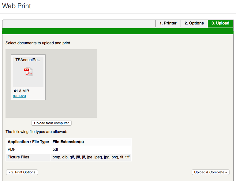 Using Papercut Web Print | Printers | Centrenet